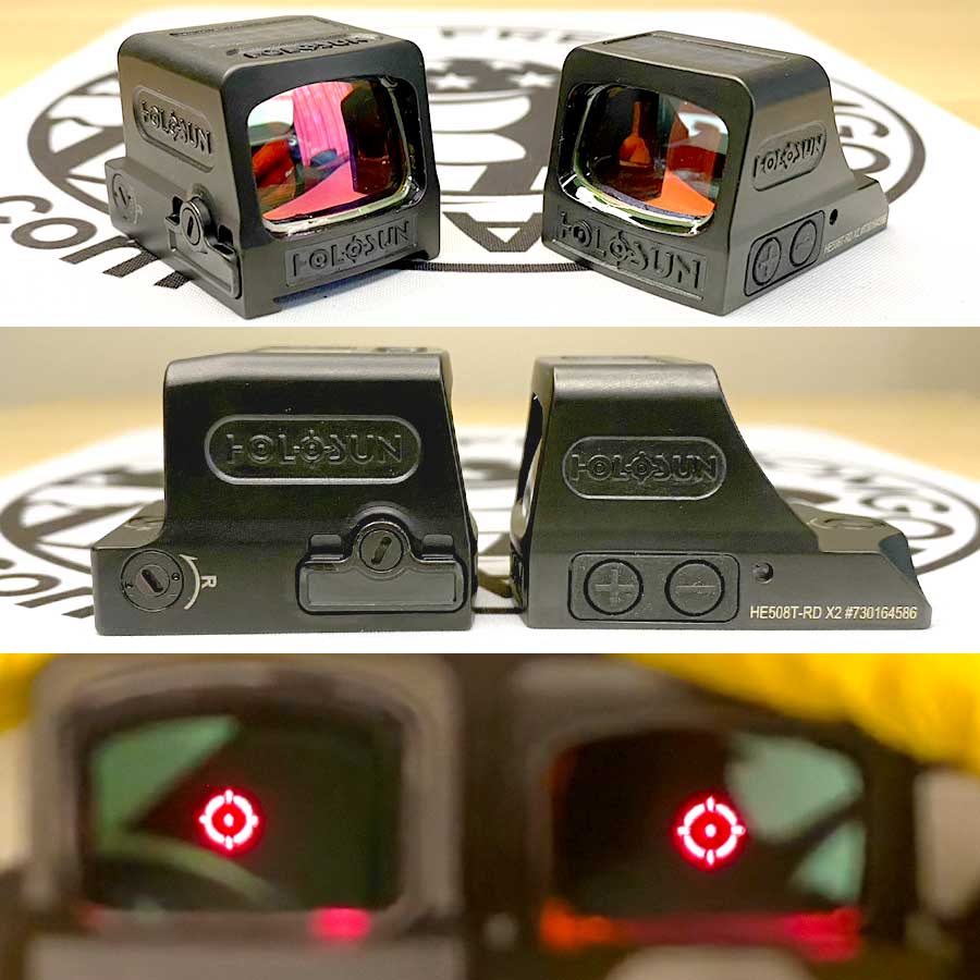 Holosun 509T X2 vs 508T X2 Photo & Video Comparison Guide – Freedom Gorilla