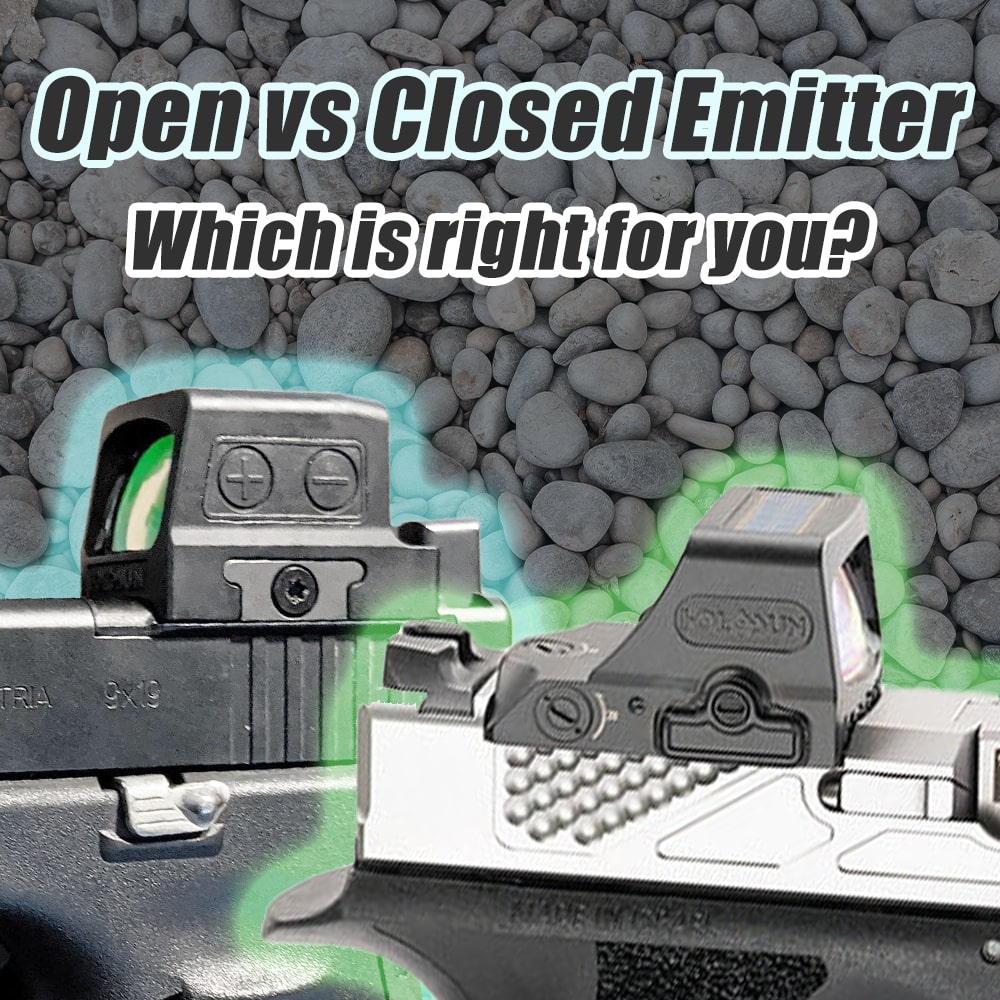 Open vs Closed Emitter Pistol Optics - Which is best for you? – Freedom ...