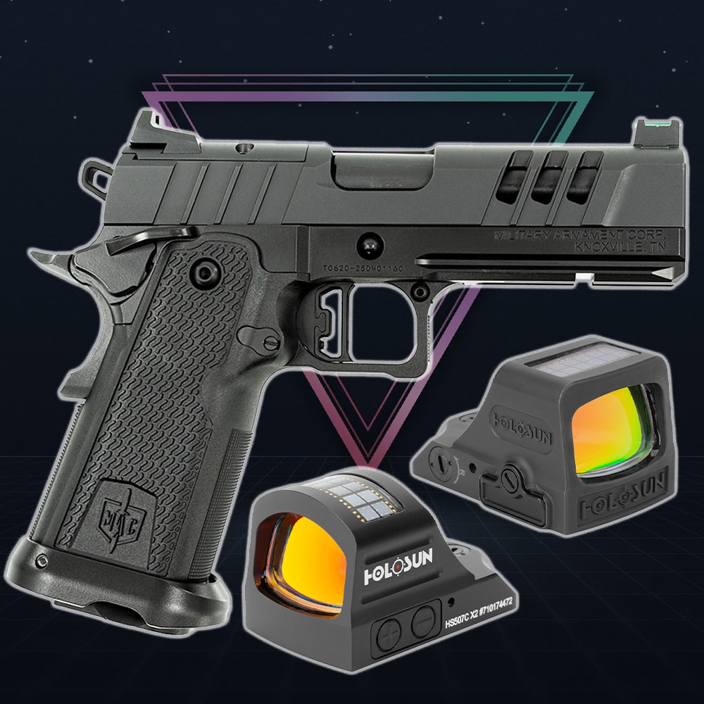 MAC 9 DS and 1911 Double Stack Optics - Red & Green Dot Sights ...