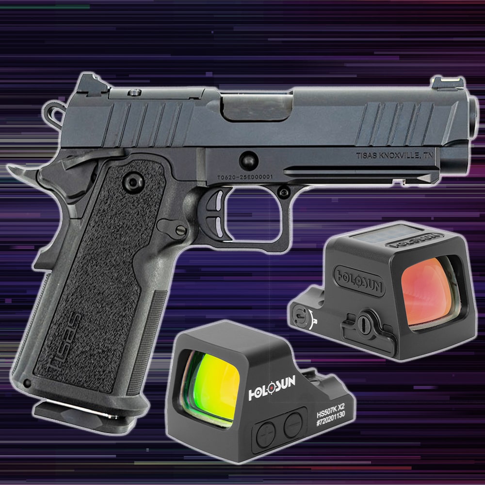 Tisas 1911 Double Stack & Single Stack Optics - Red & Green Dot Sights ...