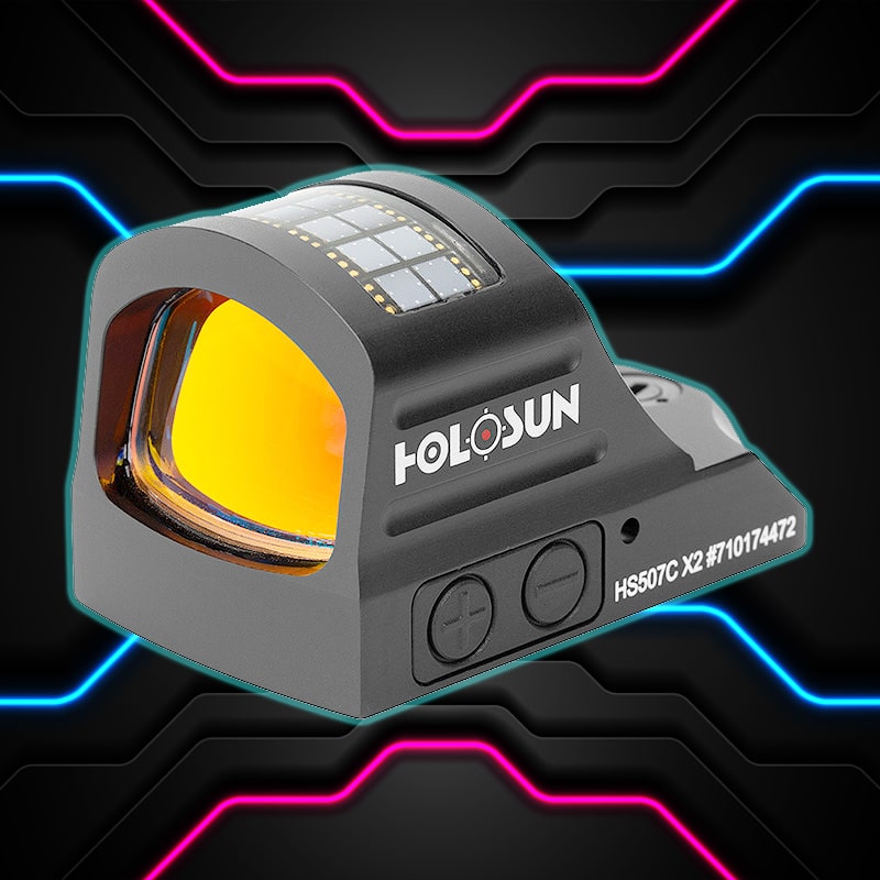 Holosun 507C X2 Red & Green Dot Sights - MRS Reticle - 32 MOA Circle ...