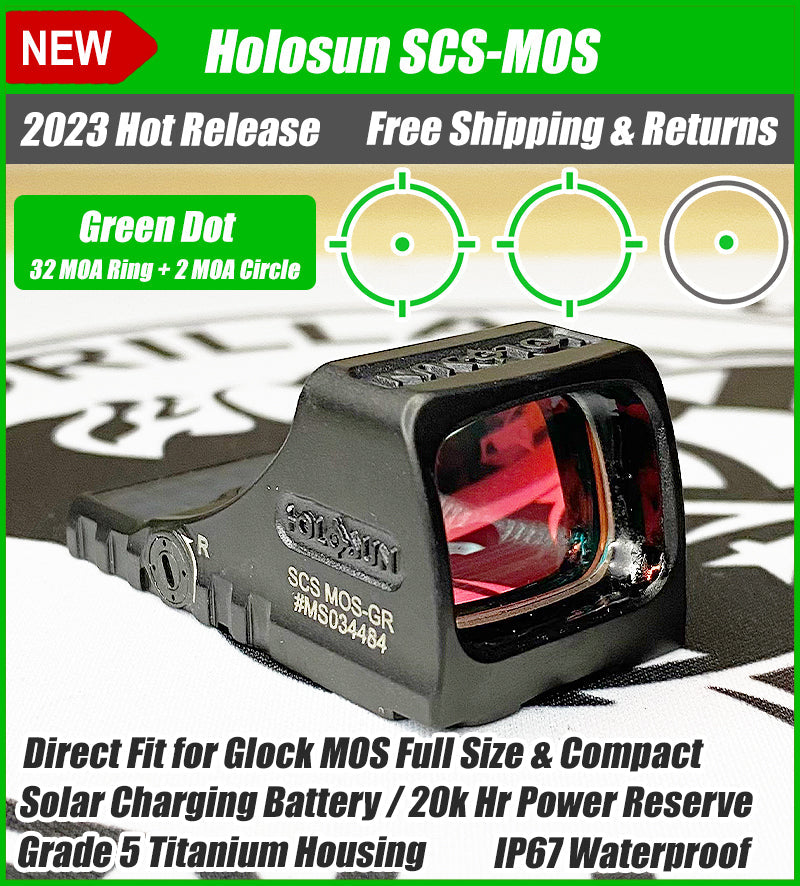 Holosun Glock MOS Footprint Optics - Red & Green Dot Sights – Freedom ...