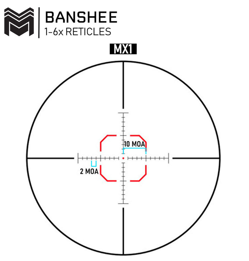 Monstrum Banshee 1-6x24 LPVO Rifle Scope - SB1624 – Freedom Gorilla