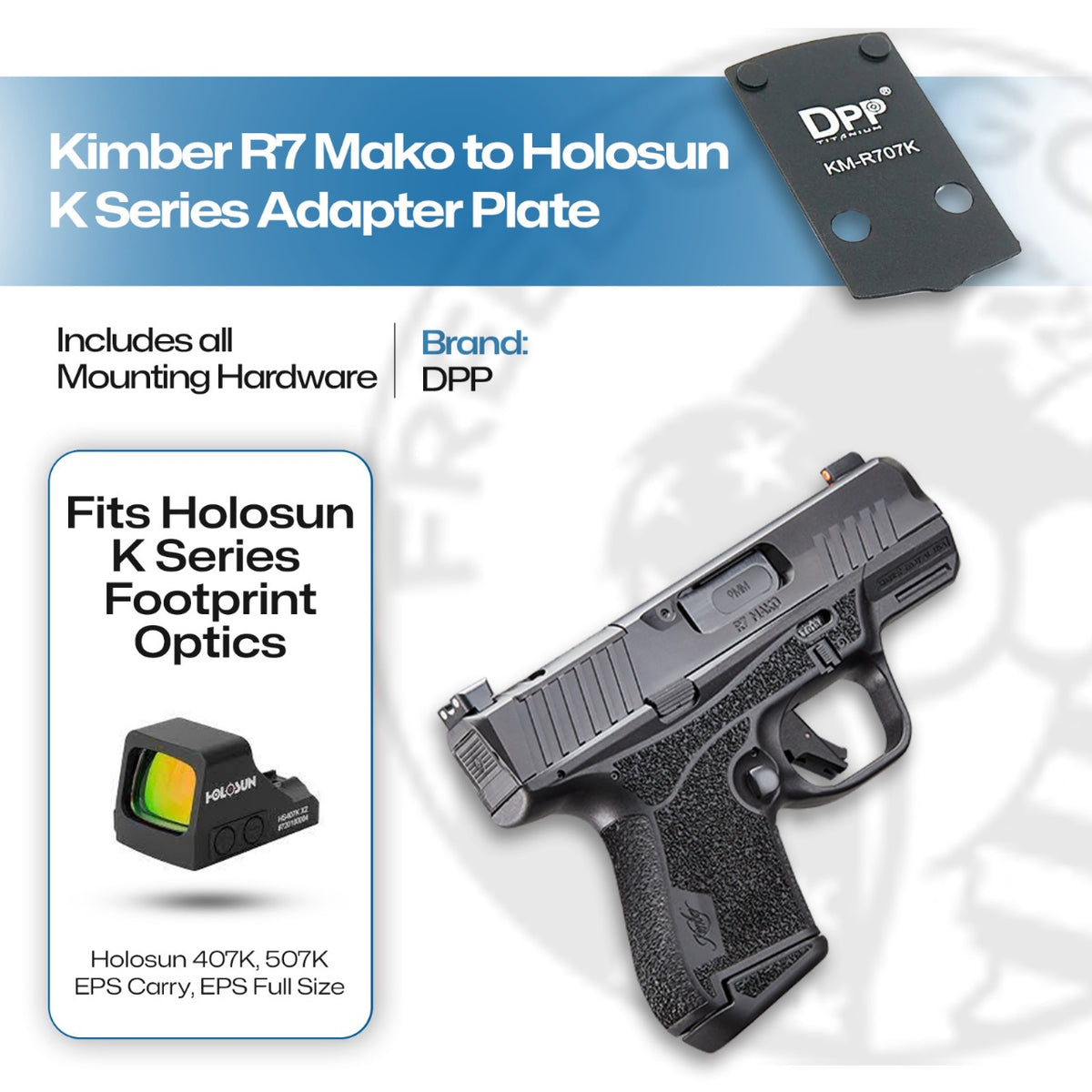 Kimber R7 Mako 407K, 507K, EPS Carry Adapter Plate - DPP – Freedom Gorilla