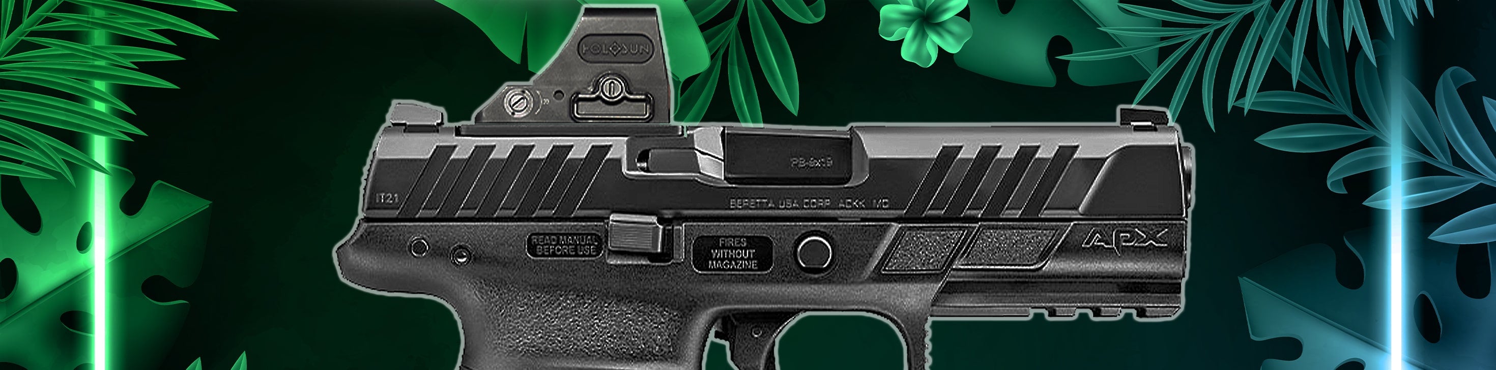 Beretta APX A1 Full Size & Compact Red & Green Dot Sights – Freedom Gorilla
