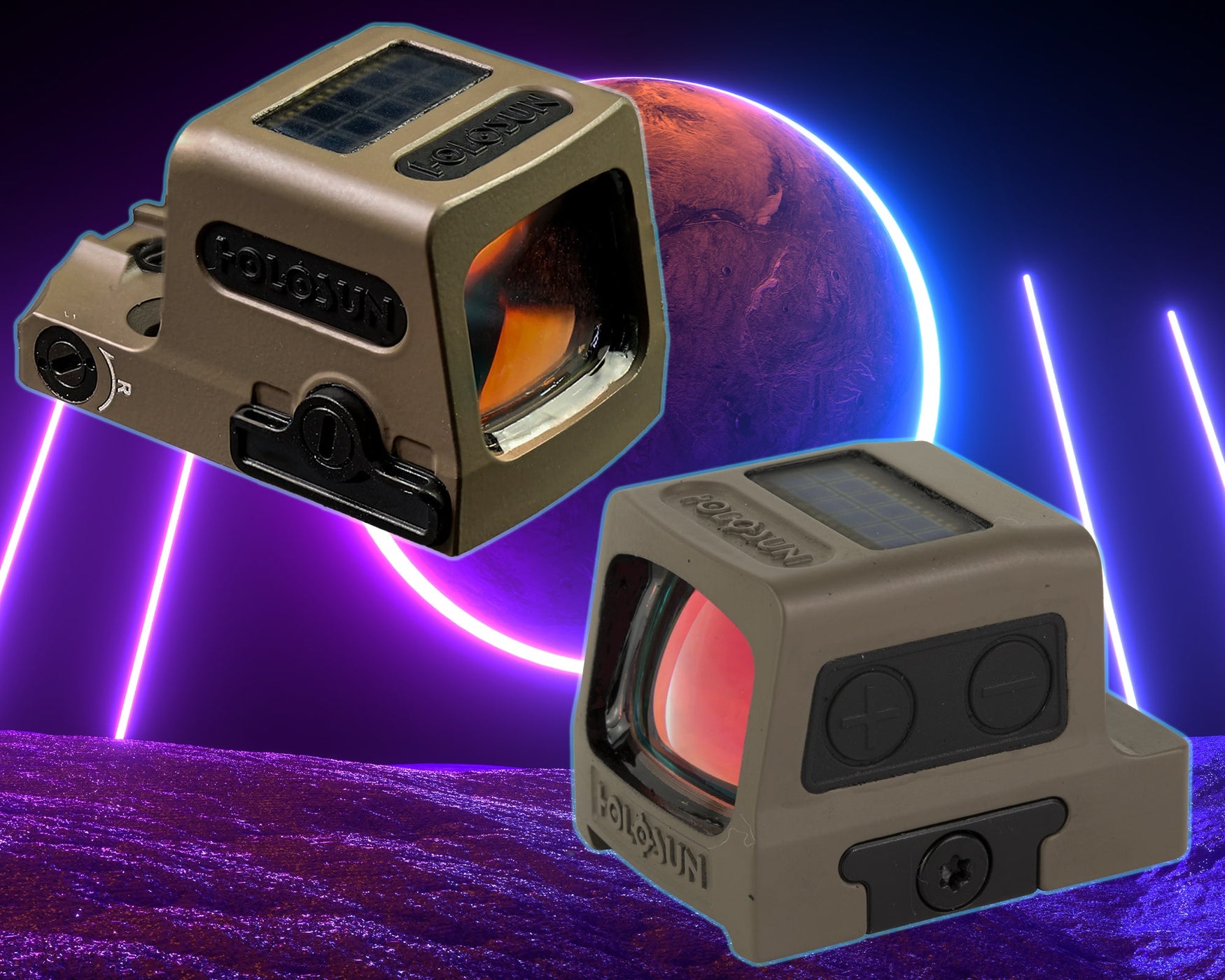 Holosun FDE Pistol Optics - Red & Green Dot Sights – Freedom Gorilla