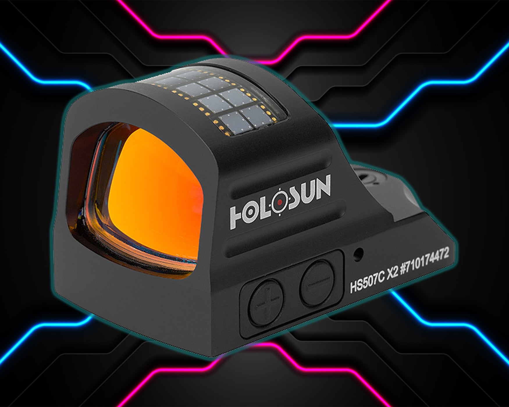 Holosun 507C X2 Red & Green Dot Sights - MRS Reticle - 32 MOA Circle ...