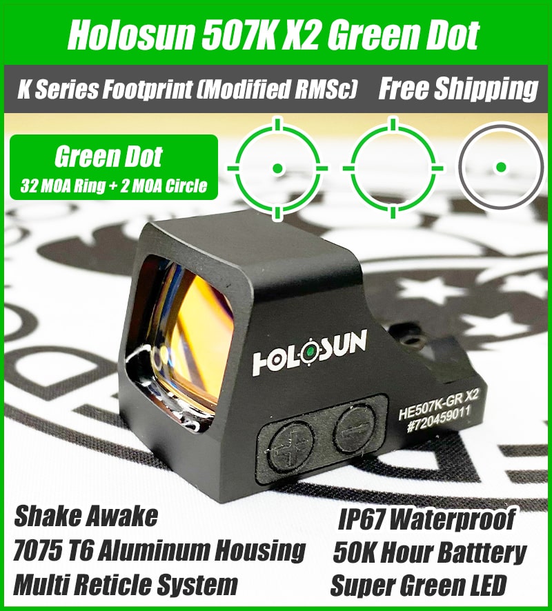 Buy Holosun 507K Green X2 Save 16% 5 Star Reviews Free Shipping ...