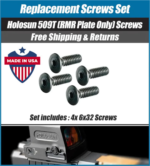 Holosun 509T RMR Plate Only - Replacement Screw Set – Freedom Gorilla