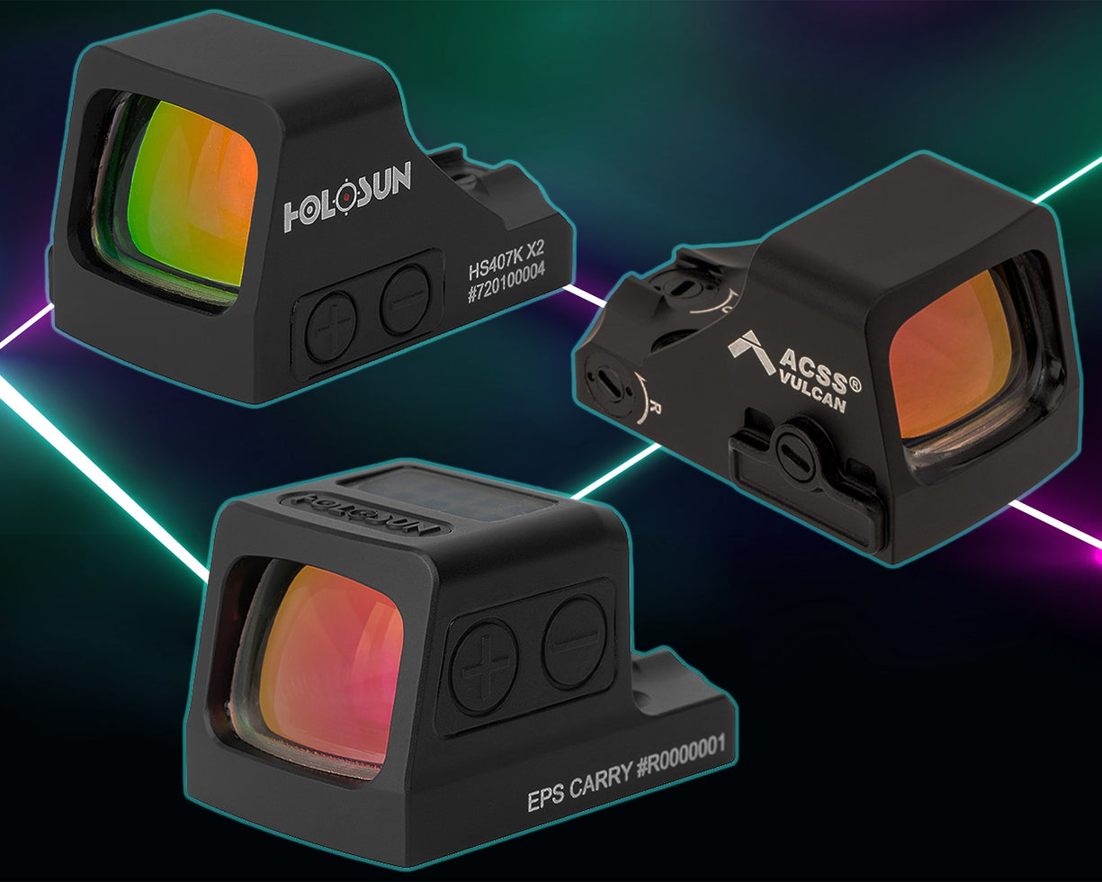 Holosun Modified RMSc Footprint/K Series Footprint Optics - Red & Gree ...