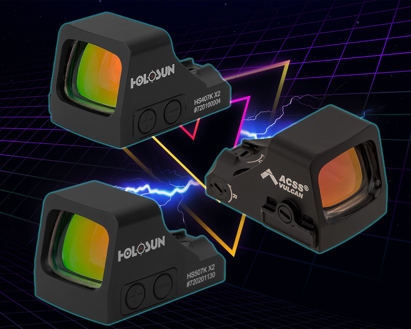 Holosun K Series Optics - Red & Green Dot Sights - 6 MOA, MRS, ACSS Vu ...