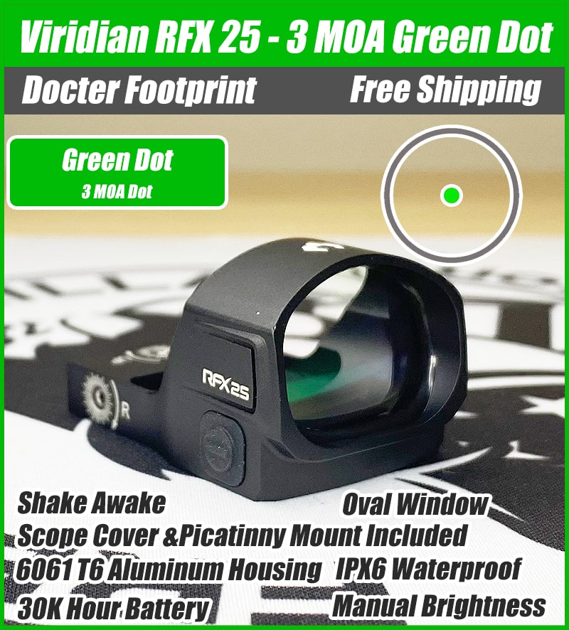 Best Docter/Noblex Footprint Pistol Red & Green Dot Sights – Freedom ...