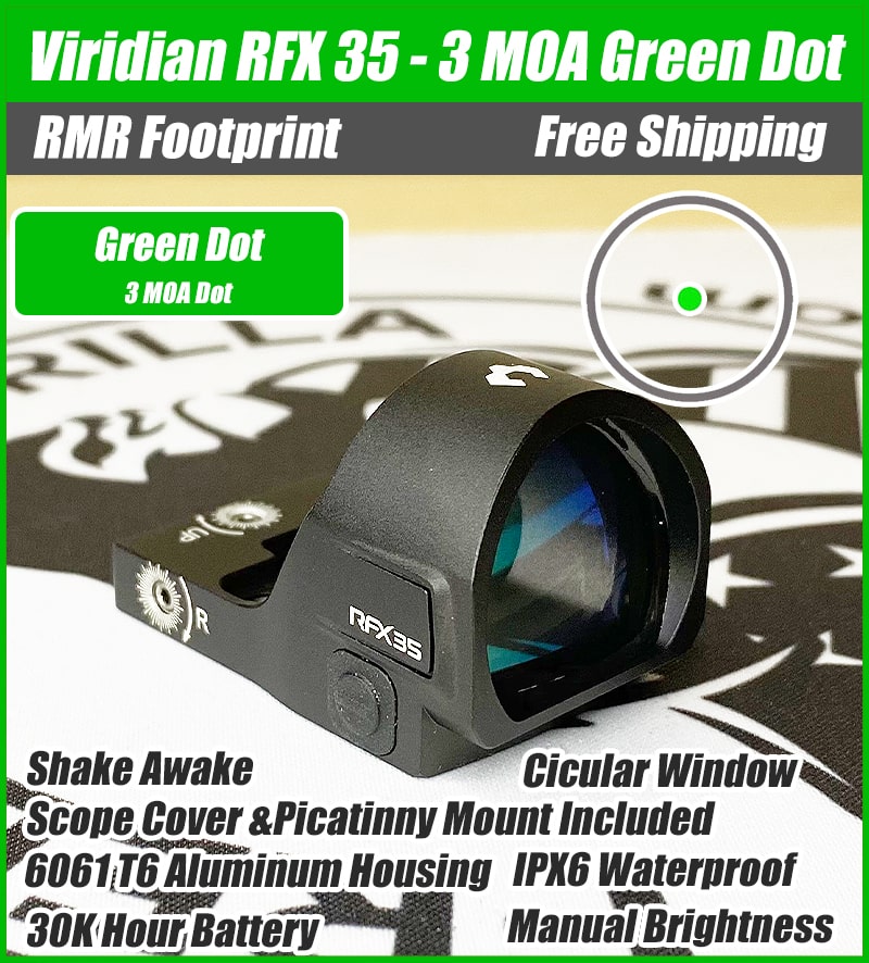 Viridian RFX Series Pistol Green Dot Sights – Freedom Gorilla