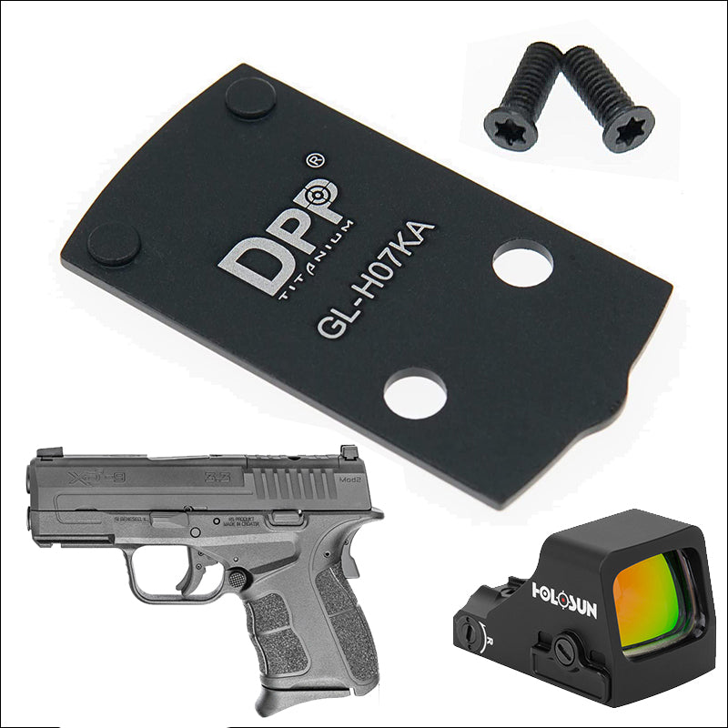 Springfield XD-S Mod 2 for Holosun 407K, 507K, EPS Carry Adapter Plate ...
